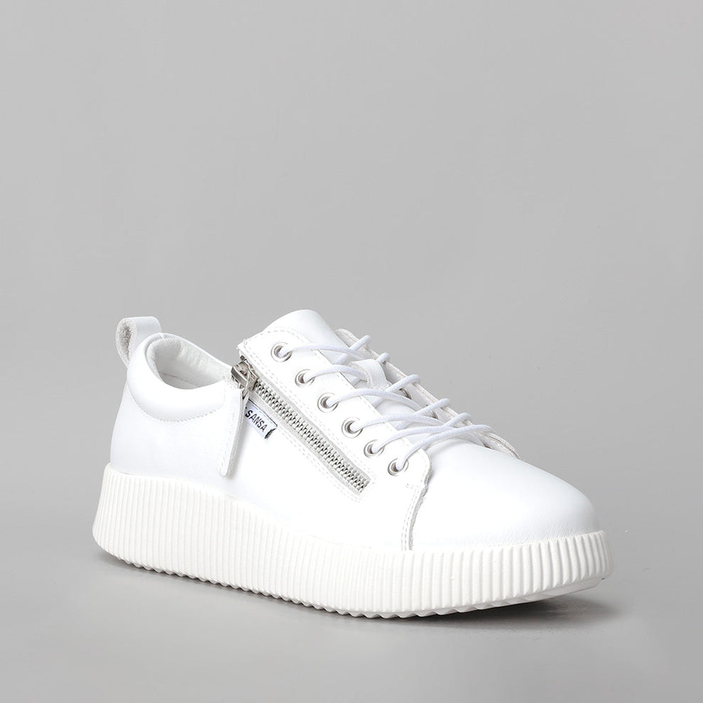 LE SANSA Clara - White – Zagarra Shoes